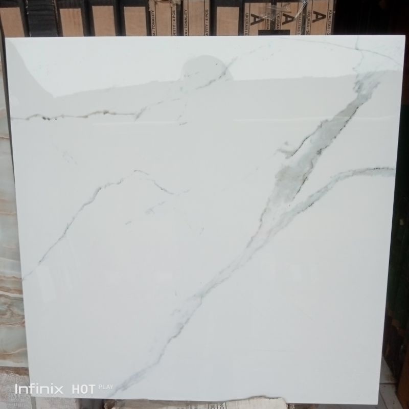 Jual granit lantai 60x60 SUN POWER putih corak | Shopee Indonesia