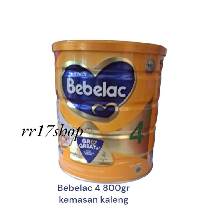 Jual Bebelac 4 Nutricia gro great 800g Vanila kemasan kaleng | Shopee ...