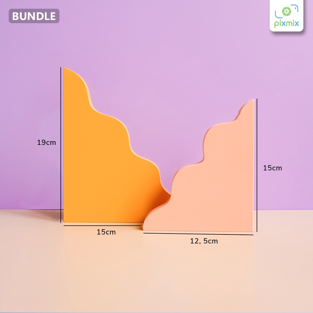 Jual Props Properti Foto Irregular Waves Shape - Photo Props Aesthetic ...