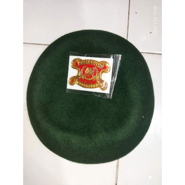 Jual TERMURAH 1 PAKET BARET PLES LINMAS/ BARET PEMBAGIAN TNI | Shopee ...