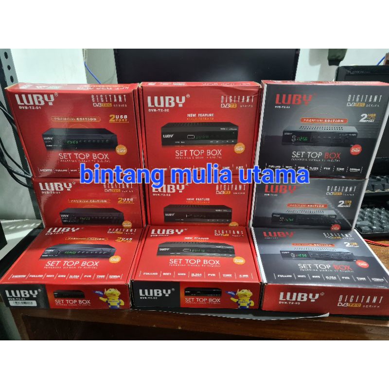 Jual STB Set Top Box Penerima Siaran TV Digital Luby DVB T2-01 T2-02 T2-03 | Shopee Indonesia