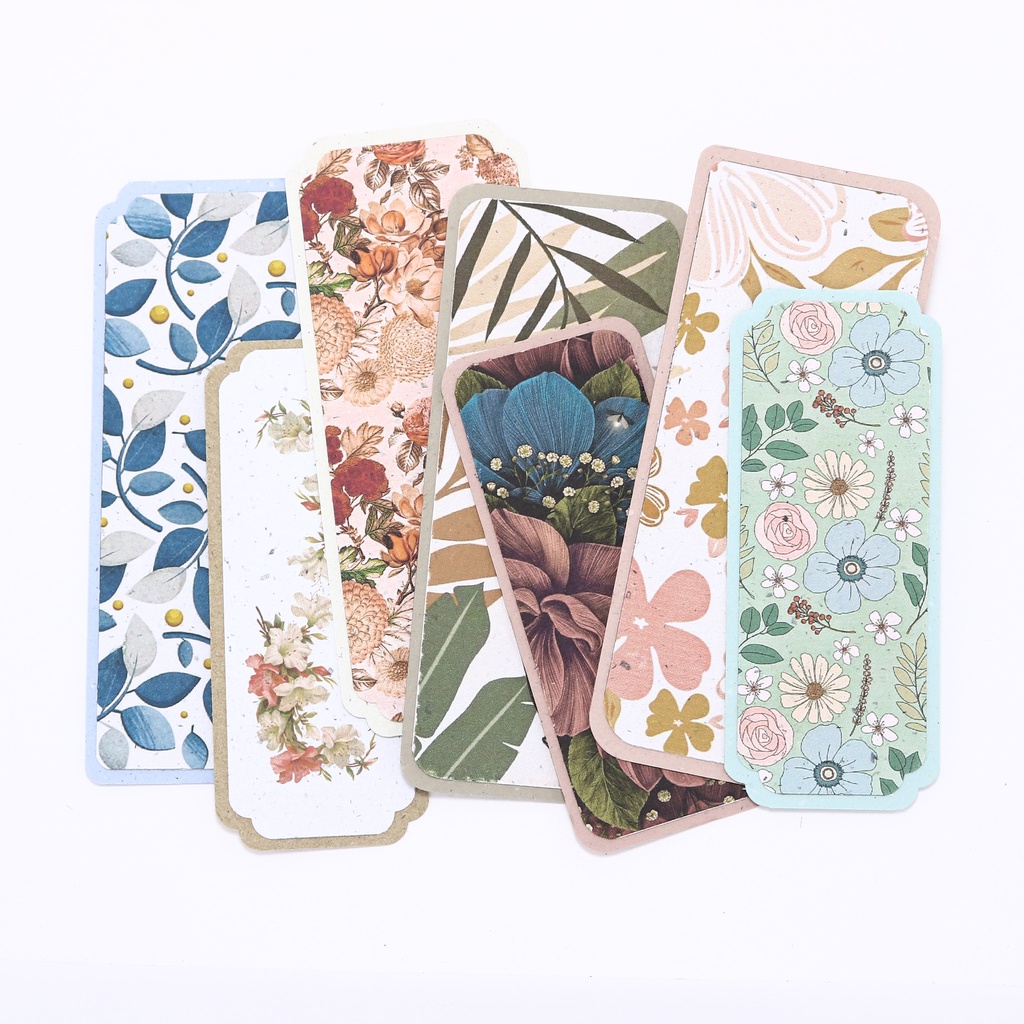 Jual [FLORAL SERIES] Pembatas Buku dari Kertas Daur Ulang / Bookmark ...