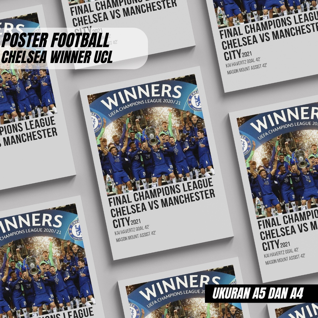 Jual Poster Sepakbola Final Liga Champions Ucl 2021 Manchester City Vs ...