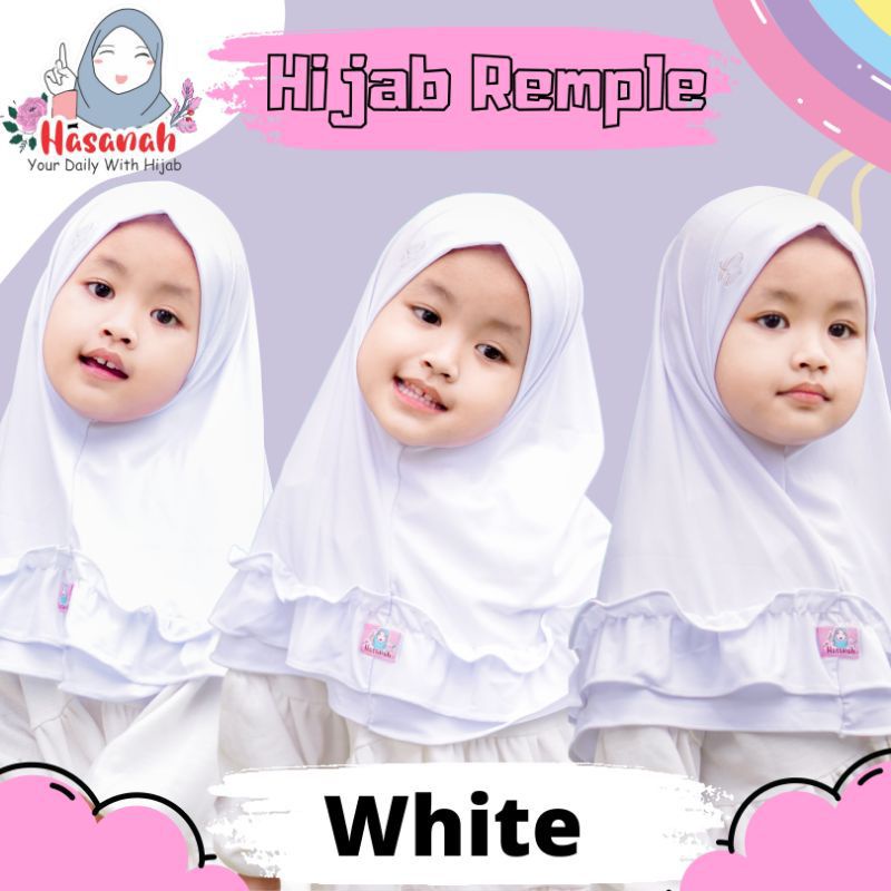 Jual Jilbab Anak Annaila jilbab putih sekolah hijab khusus putih bersih alifa aisha remple rania ...