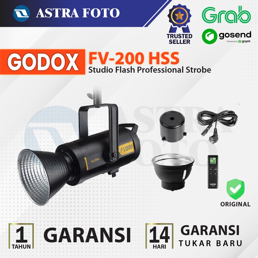 Jual GODOX FV200 / FV-200 HSS High Speed Sync LED Flash Bowens Mount ...