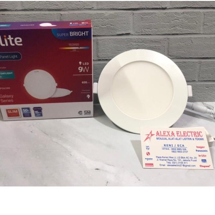 Jual Lampu Led panel Bulat inbow INPS628R tanam plafon 9w 9 w 9 watt INLITE IN LITE IN-LITE ...