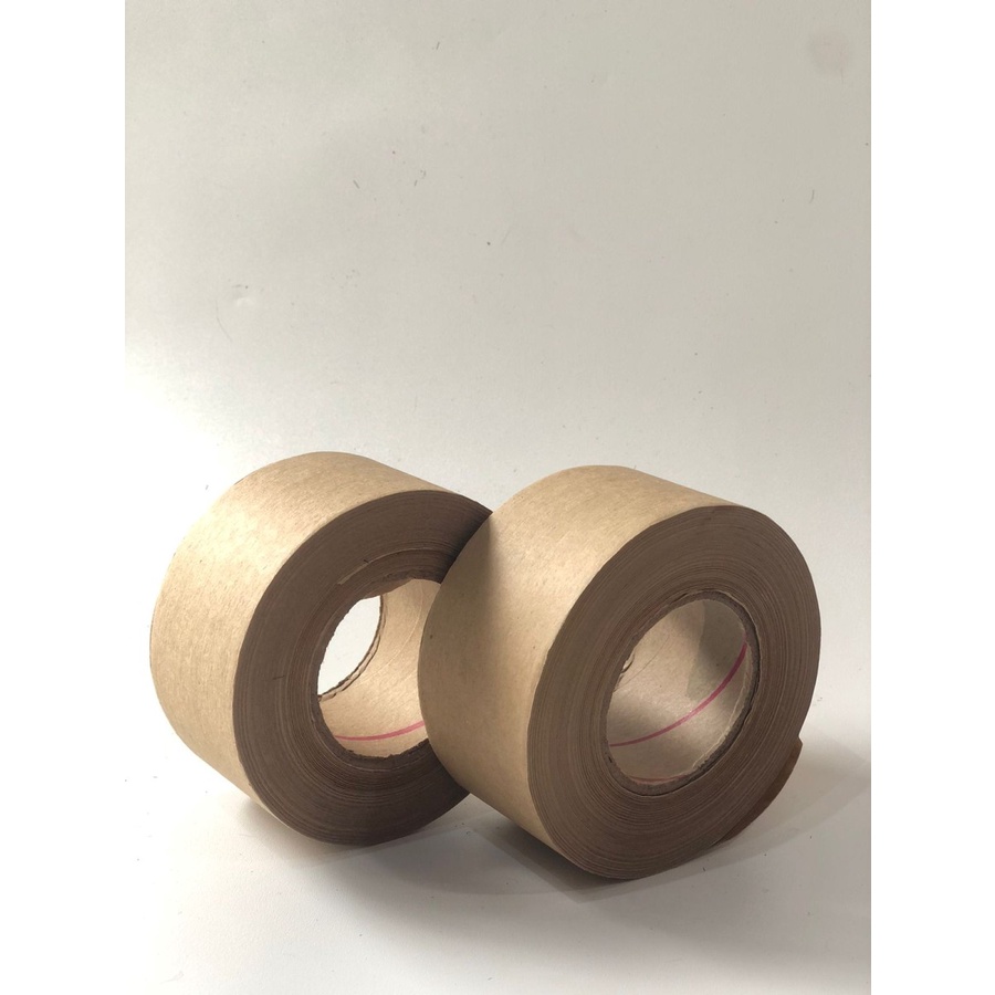 Jual kraft paper tape lakban kertas langsung pakai tape paper langsung ...