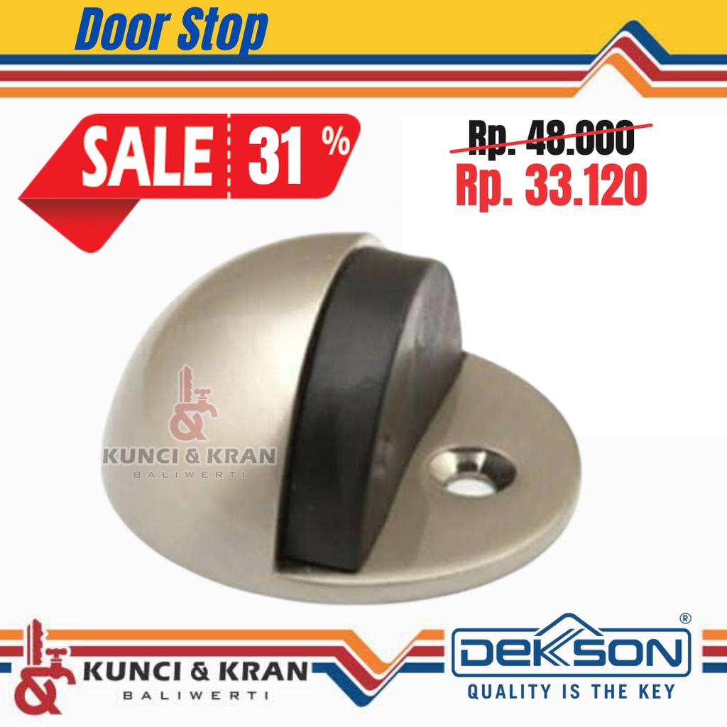 Jual Door Stop Dekkson DS 886 SN Door Stop Karet Penahan pintu Door ...