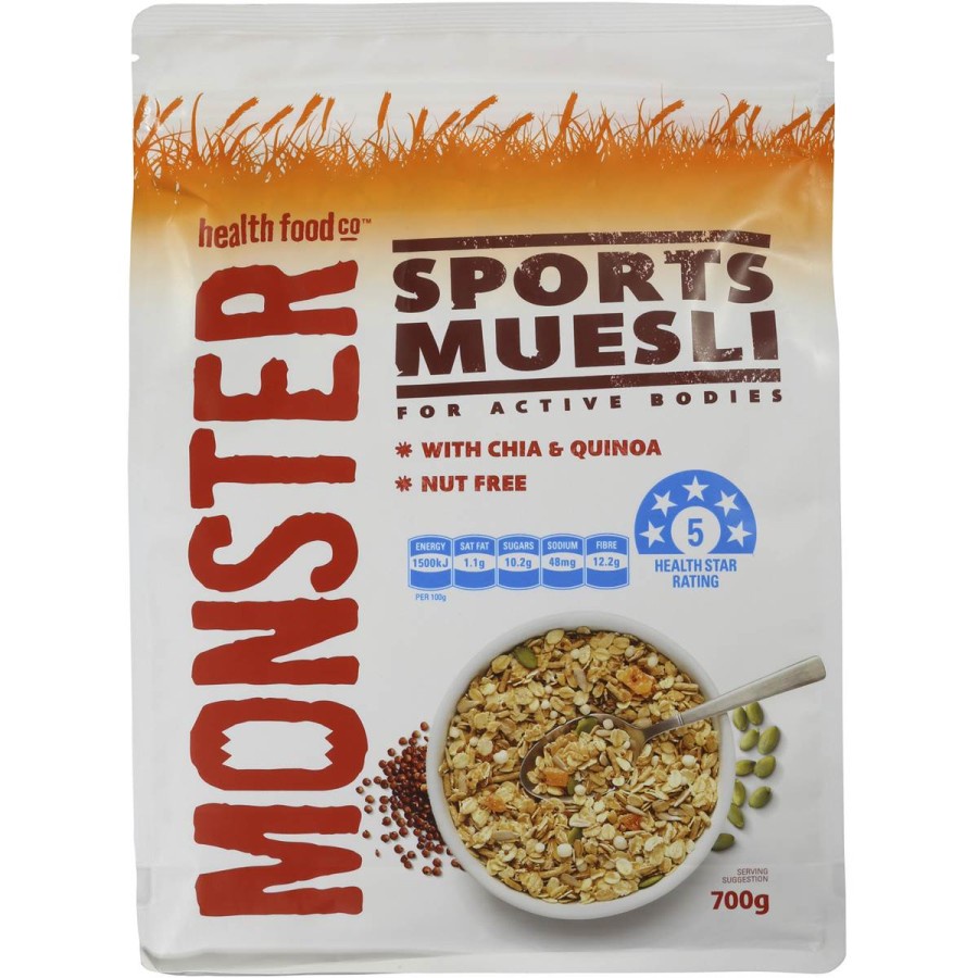 Jual Muesli Sport Monster / Cereal Muesli Sport Monster - 700 Gram ...
