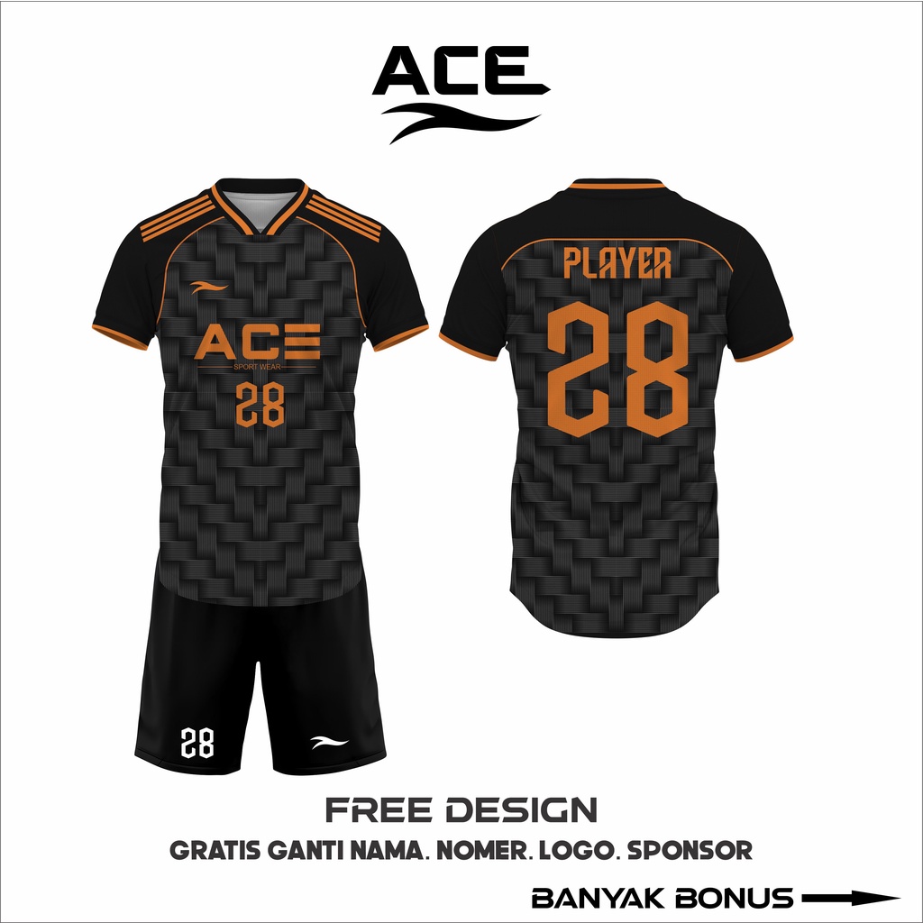 Jual JERSEY BOLA CUSTOM TANPA MINIMUM ORDER BAHAN KAIN DRY FIT FULL ...