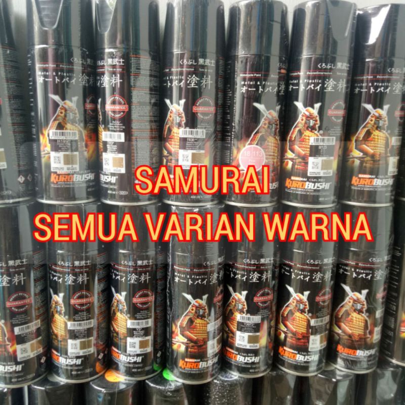Jual link 3. pilok pilox samurai paint samurai kurobushi hitam 109 black doff 109a flat clear ...