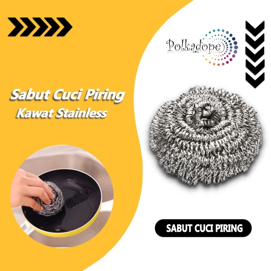 Jual Sabut Kawat Cuci Piring Stainless Spons Cuci Piring Ekonomis Anti ...