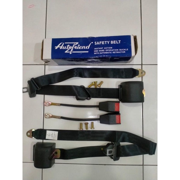 Jual safety belt sabuk pengaman mobil 3 titik otomatis | Shopee Indonesia