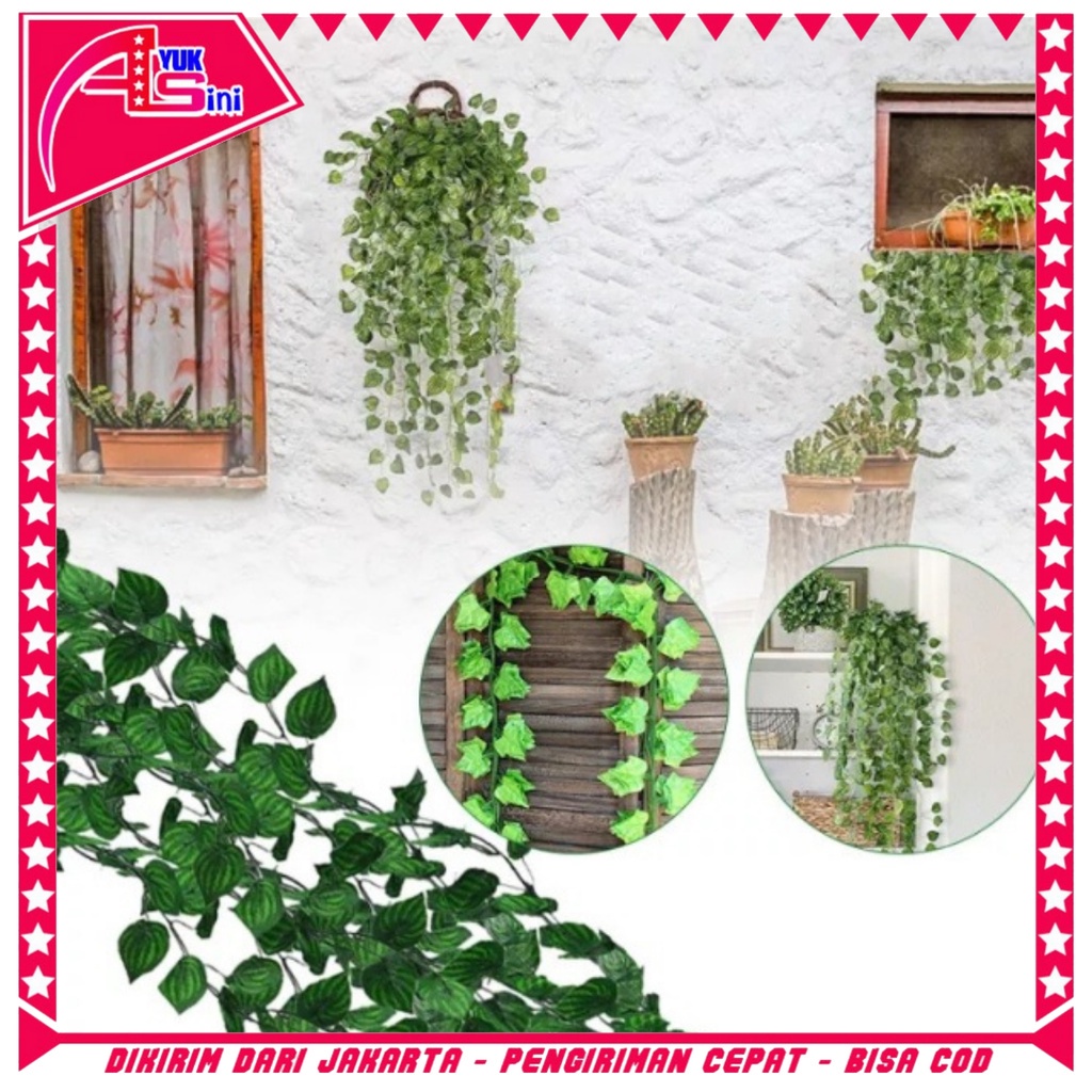Jual AS Daun Rambat Palsu Artificial Plastik Sulur Daun Imitasi Daun ...