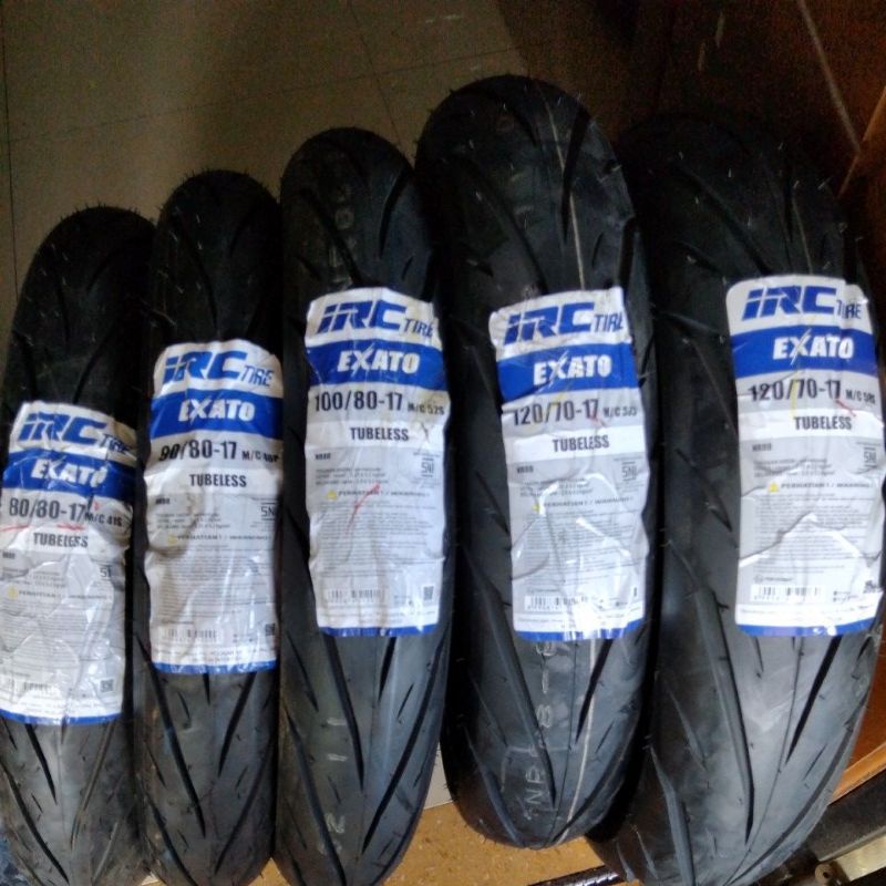 Jual BAN IRC EXATO NR88 - TUBELESS (80/80 - 90/80 - 100/80 - 110/70 - 120/70 - 130/70 - 150/60 ...