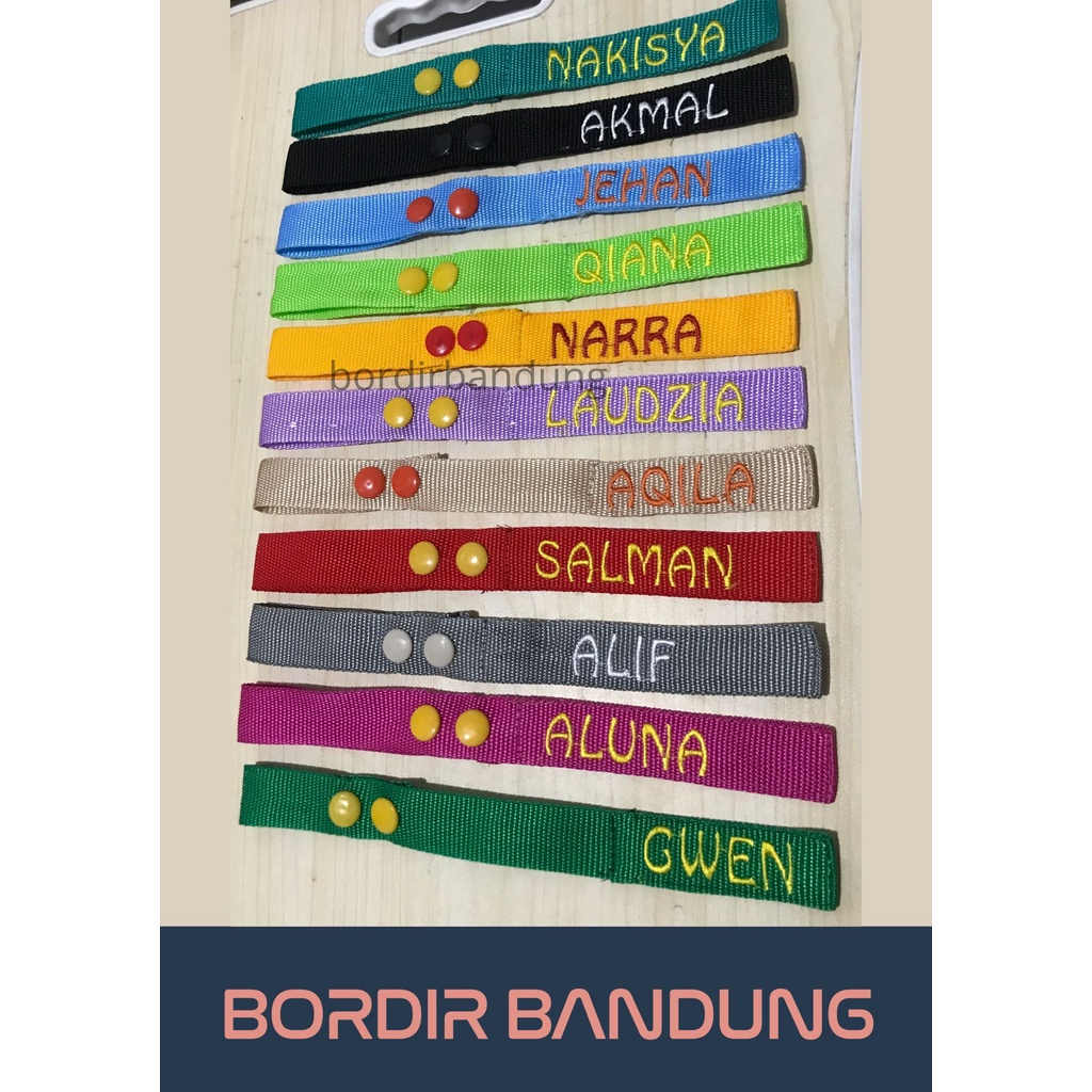 Jual Gantungan Penanda Nama Tas / Koper Luggage Tag Bordir Warna Custom ...