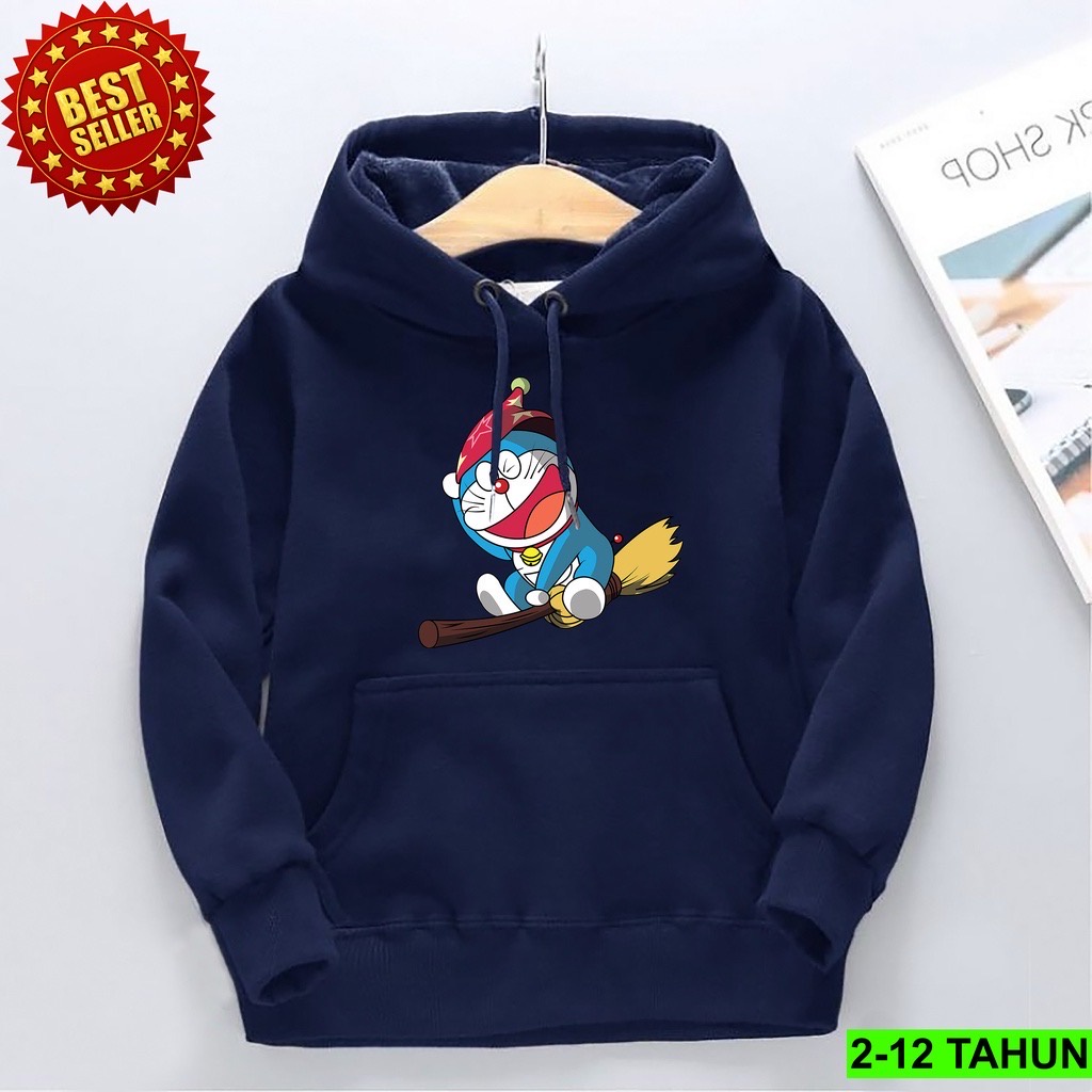 Jual DORAEMON Jaket Hoodie Anak Viral Bahan Fleece II Jumper Hoodie ...