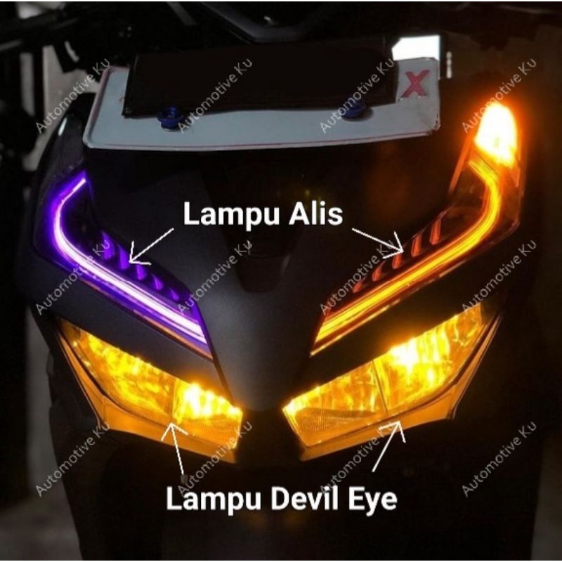 Jual LAMPU DEMON EYE DEVIL EYE 3 & 6 MATA LED MURAH TERANG UNTUK LAMPU ...