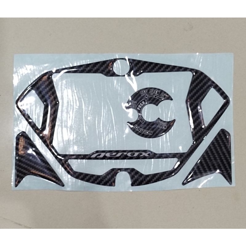 Jual Stiker timbul list speedometer Yamaha aerox 155 bonus emblem kunci ...