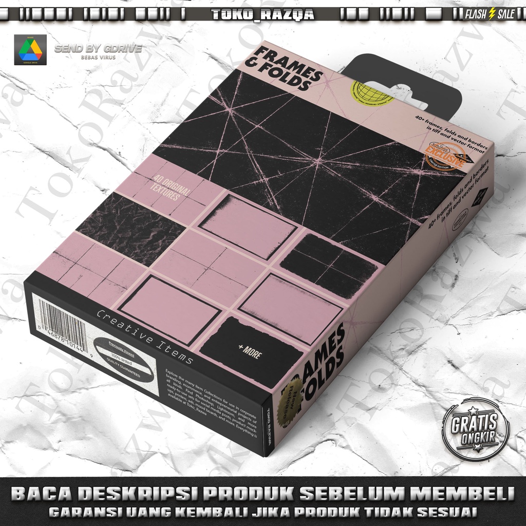 Jual True Grit Texture Supply - Frames and Folds - Photoshop - ATN ...