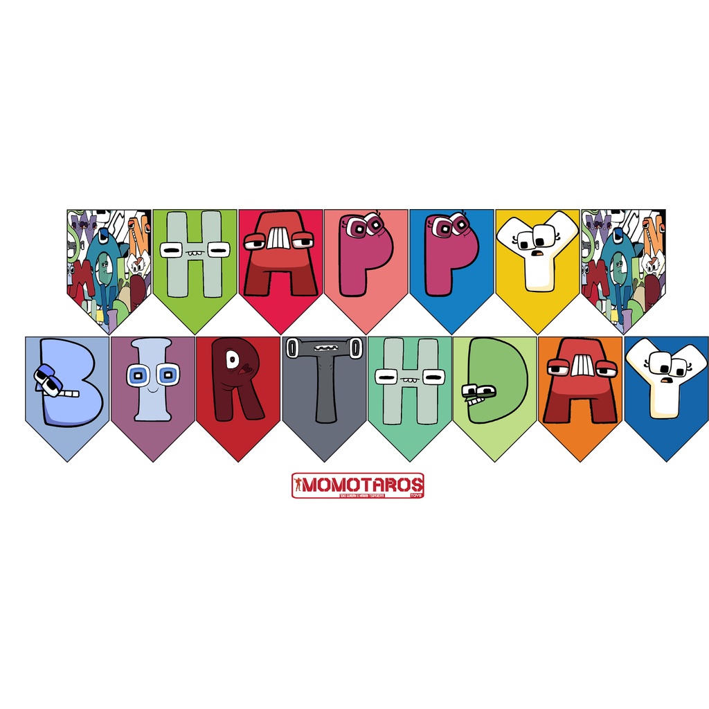 Jual Banner HBD Alphabet Lore set | Shopee Indonesia