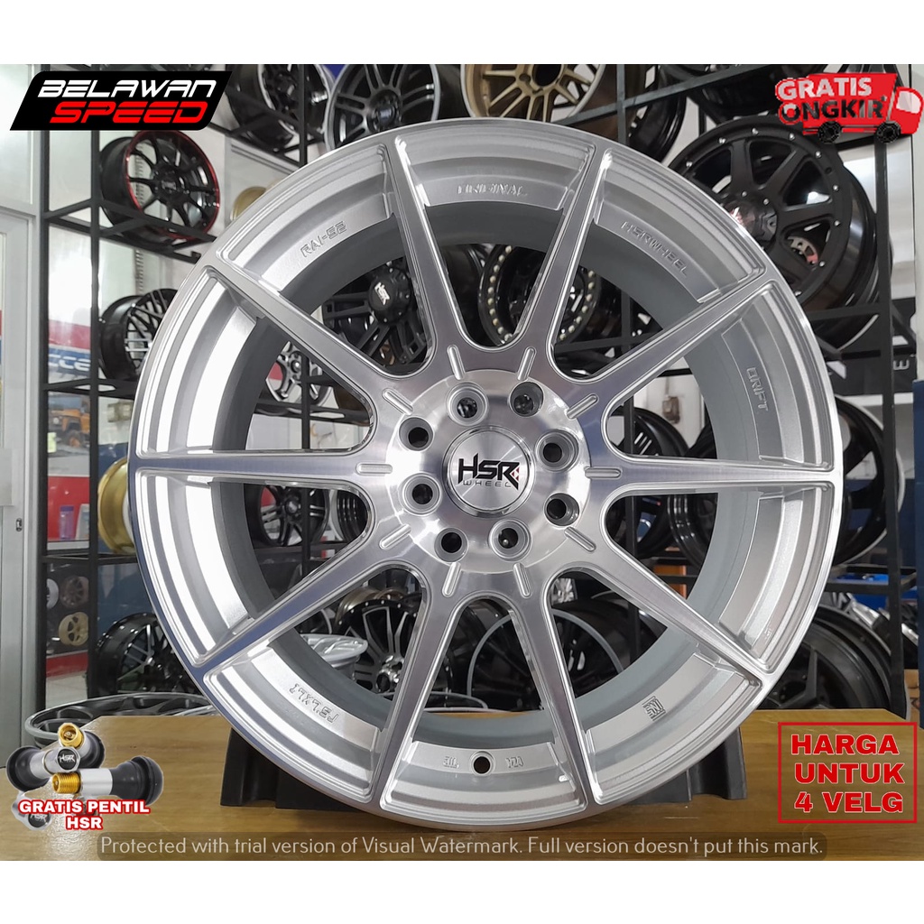 Jual VELG MOBIL RACING RING 17 HSR RAI-S2 PCD 4X100/114,3 UNTUK FREED MOBILIO MAZDA2 VIOS JAZZ ...