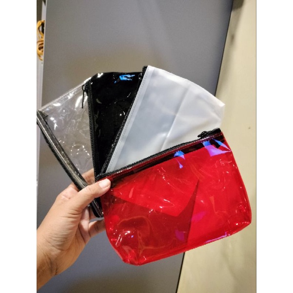 Jual dompet pouch mika bahan pvc size 19*11*3 cm sablon min 100 pc ...