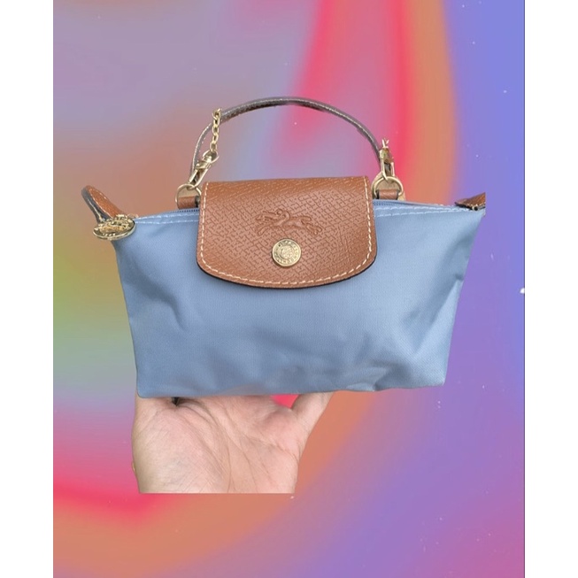 Jual (NON NEGO) Preloved L0ngch*mp Mini Le Pliage Blue | Shopee Indonesia
