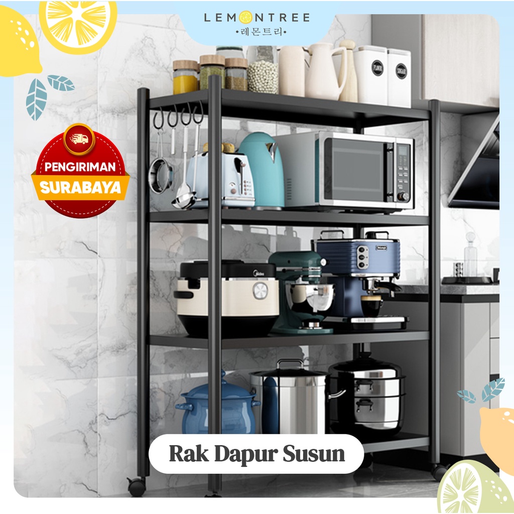 Jual Rak Microwave Susun Rak Dapur Minimalis Rak Oven Penyimpanan ...