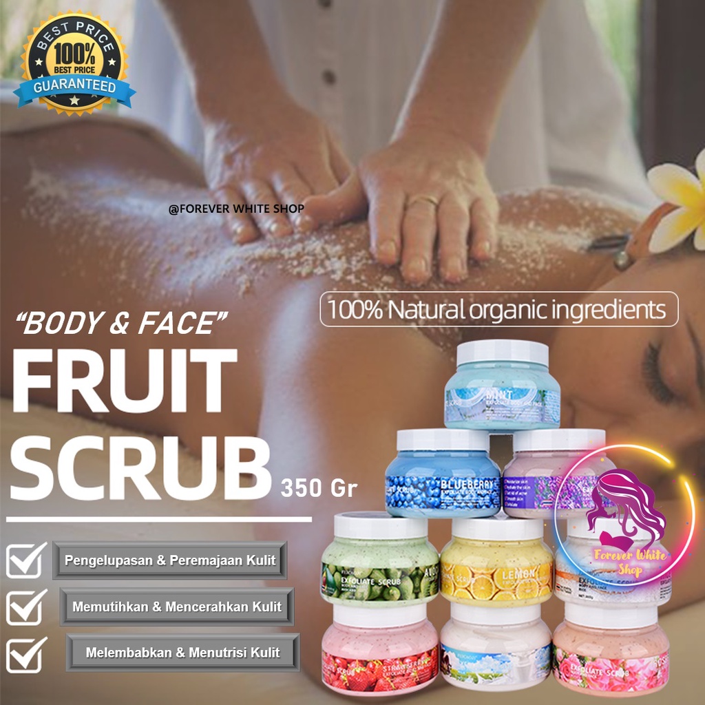 Jual [NEW] Feicaoji Fruit Body Scrub Pembersih Kulit Alami Pemutih ...