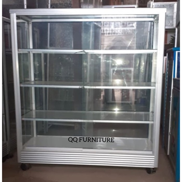 Jual Display Etalase Kaca 1M Alumunium | Shopee Indonesia