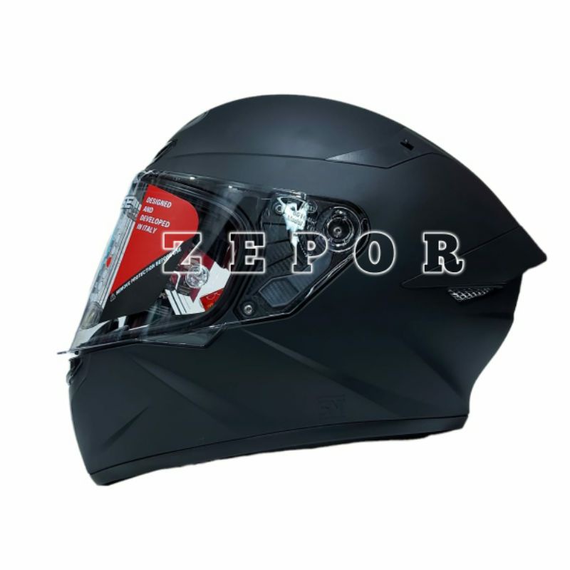 Jual Helm KYT TT COURSE Solid Hitam Doff Original SNI DOT Full Face ...