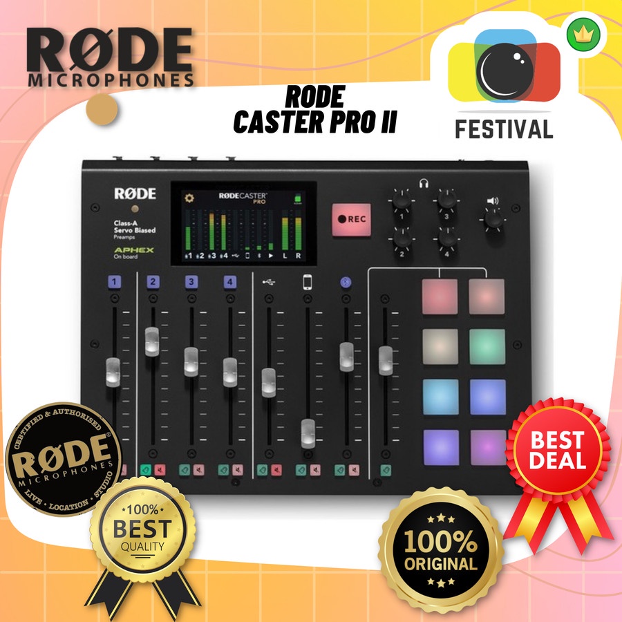 Jual RODE Caster Pro II Integrated Audio Production Studio - RODECaster ...