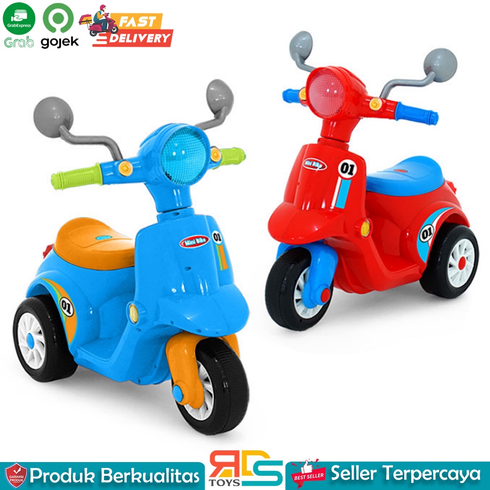 Jual SHP-691 Mainan Motor Motoran Anak Dorong Vespa Mini Bike Ride On ...