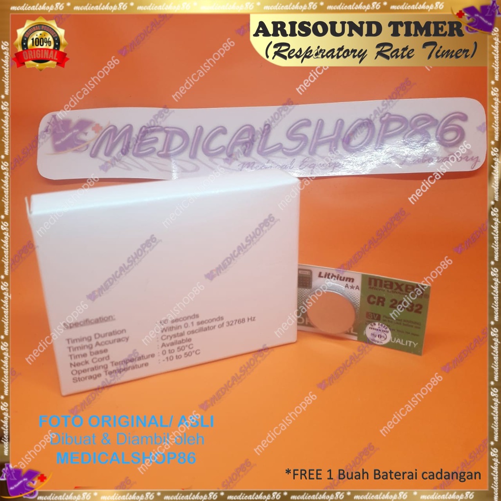 Jual ARI TIMER / ARI SOUND TIMER / RESPIRATORY RATE TIMER | Shopee ...