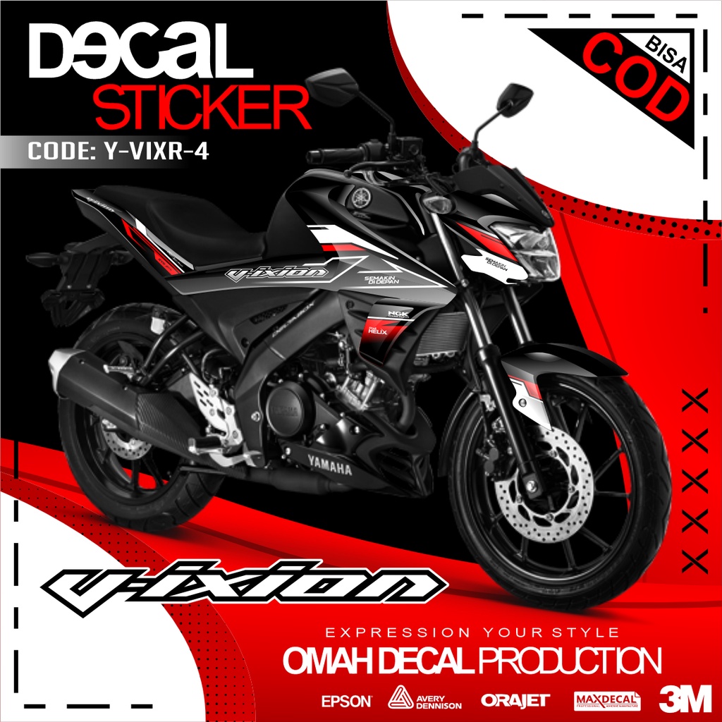 Jual DECAL VIXION FULL BODY YAMAHA DEKAL STIKER AKSESORIS MOTOR VIXION ...