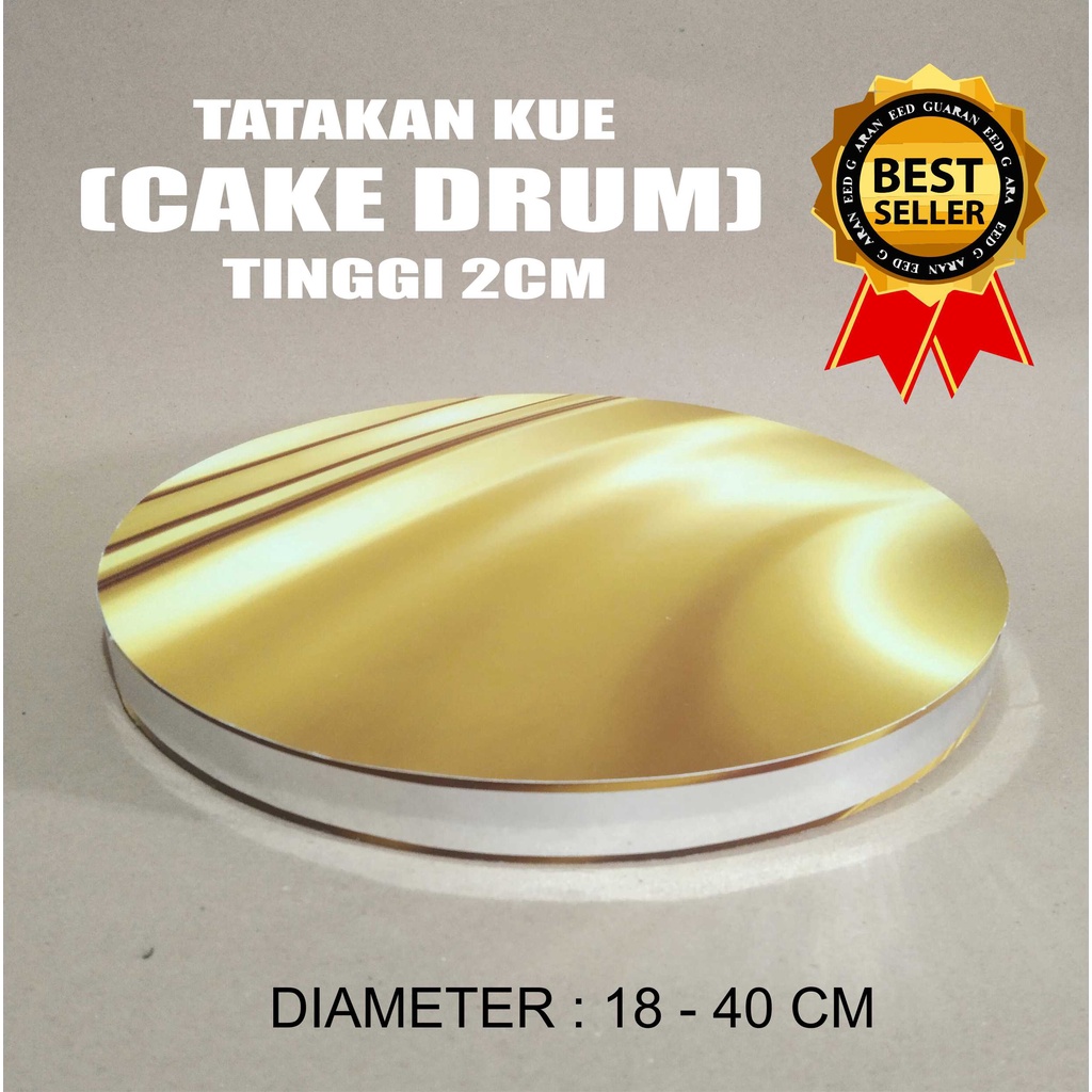Jual (CAKE DRUM) ALAS TATAKAN KUE PREMIUM BULAT TINGGI 2 CM TERSEDIA ...
