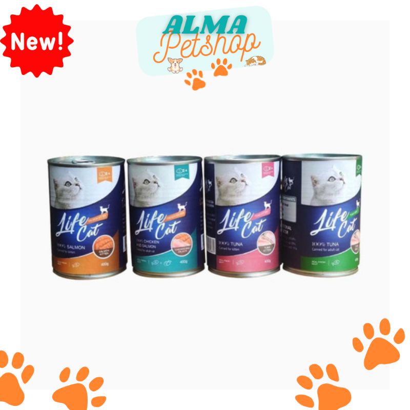 Jual Life Cat Wet Food Can 400gr | Shopee Indonesia