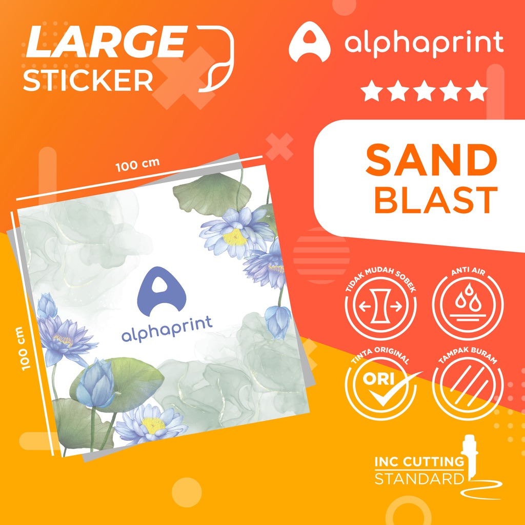Jual Sticker Sand Blast Large | Shopee Indonesia