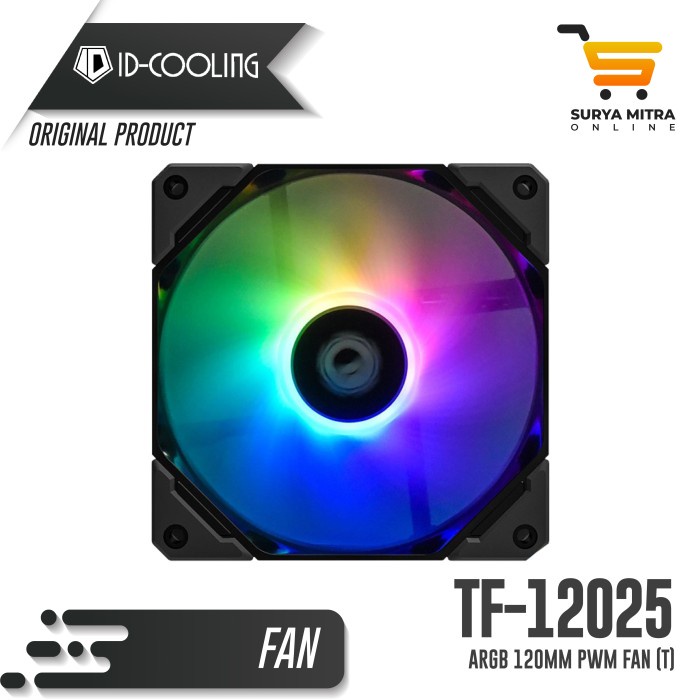 Jual Fan Casing ID-COOLING IDCOOLING TF-12025 ARGB 120mm PWM Fan | Shopee Indonesia