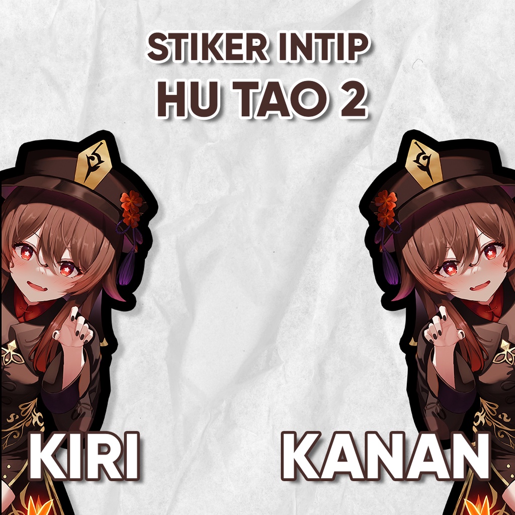 Jual Stiker Intip Samping Hu Tao Genshin Impact/ Sticker Anime ...