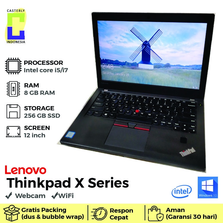 Jual Laptop lenovo thinkpad x1 x290 x280 x270 i5/i7 ram 8 ssd 256 ...