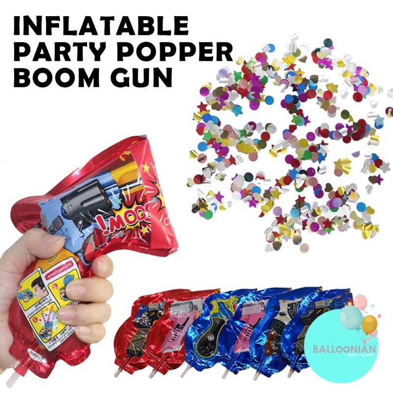 Jual Gun Party Popper/Confetti Pistol/Inflated Popper Gun | Shopee ...