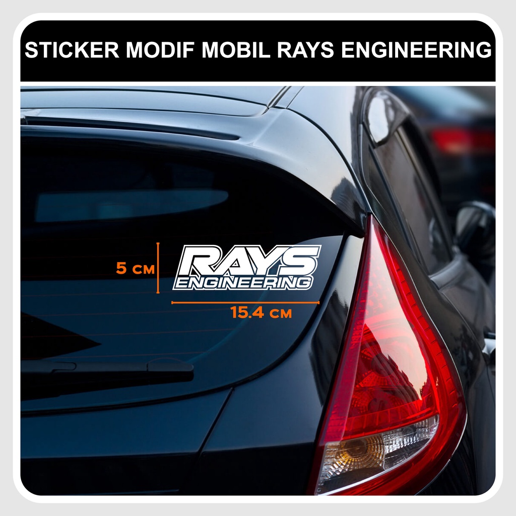 Jual CUTTING STICKER RAYS ENGINEERING MODEL LAMA / STIKER MOBIL MODIF DECAL / STIKER RAYS ...