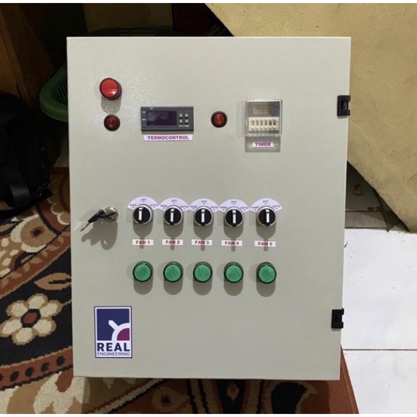 Jual Panel Blower Kandang Ayam Otomatis - 4 Fan 3 Phase + Cell Dex ...