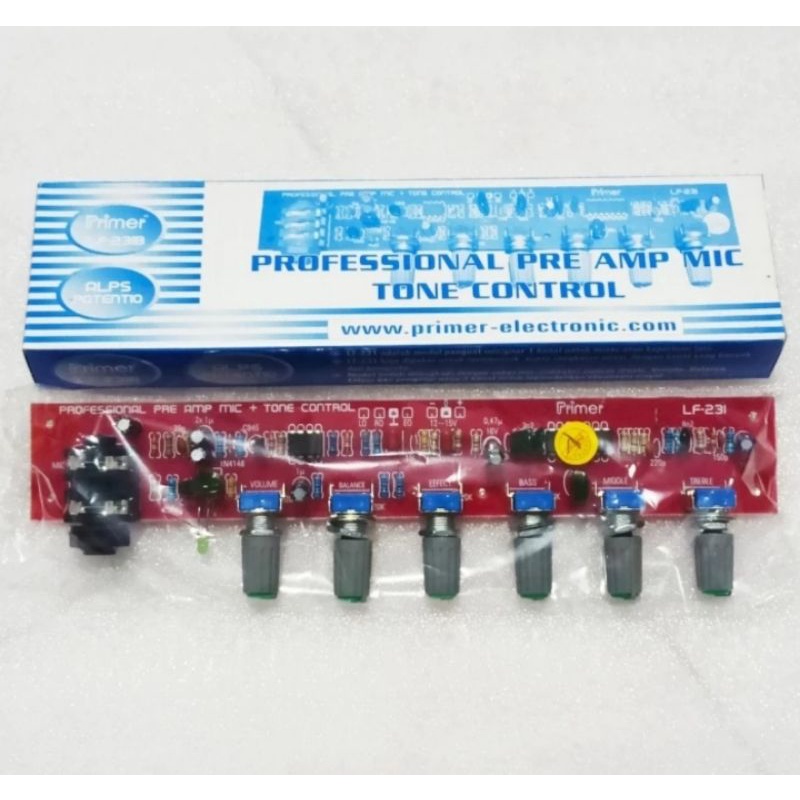 Jual Professional Pre Amp Mic Tone Control Primer LF-231B | Shopee ...