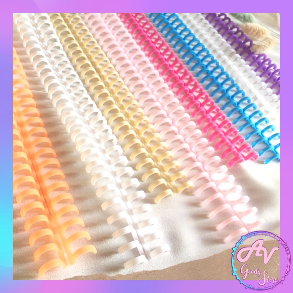 Jual Ring Binder Plastik DIY 30 Lubang / Spiral Ring Binder Loose Leaf ...