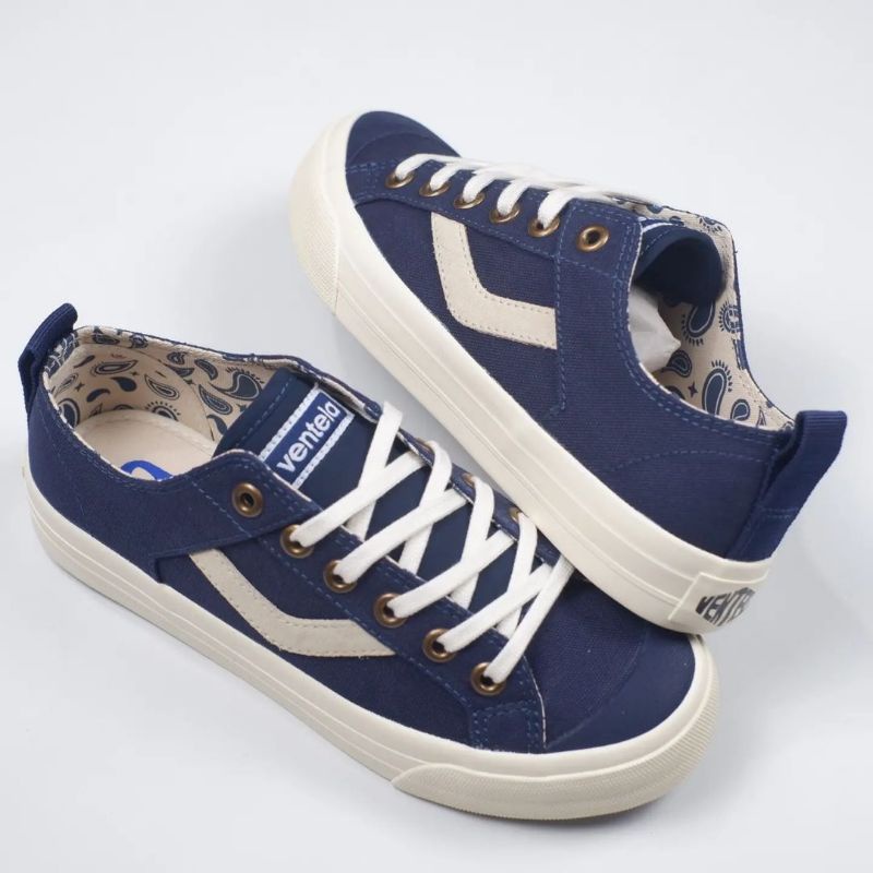 Jual Sepatu Ventela Reborn Navy 100% Original Unisex | Shopee Indonesia