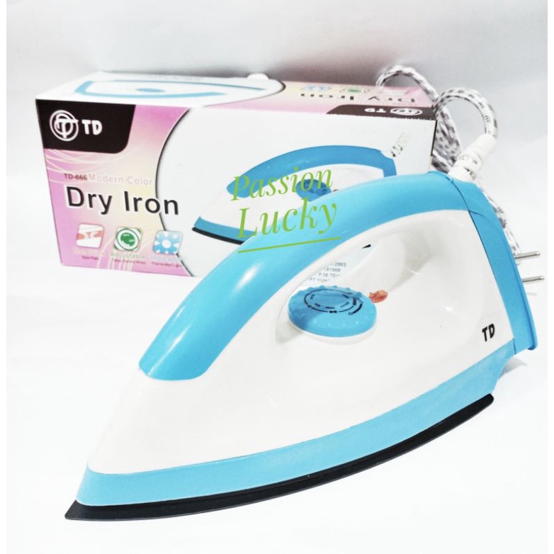 Jual SETRIKA TD 666 MODERN COLOR DRY IRON/ GOSOKKAN PAKAIAN/ SETERIKA ...