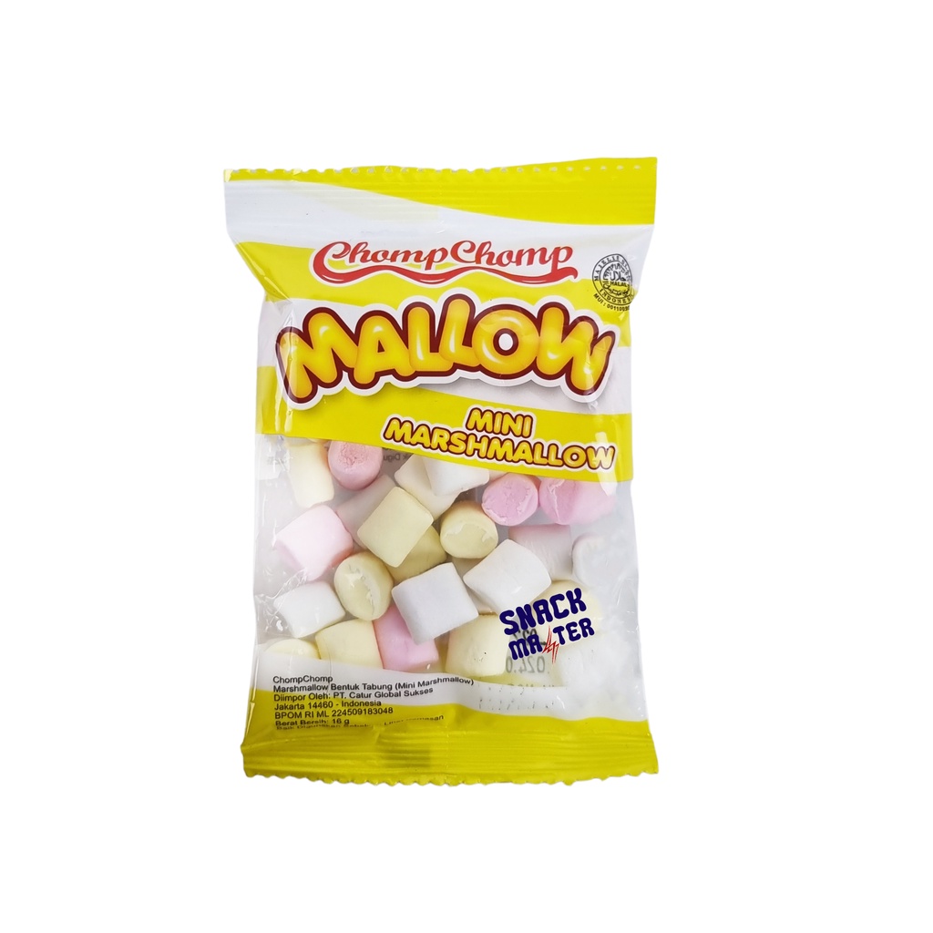 Jual Chomp Chomp Mallow Mini Marsmallow Sashet - Netto 16 gr | Shopee ...